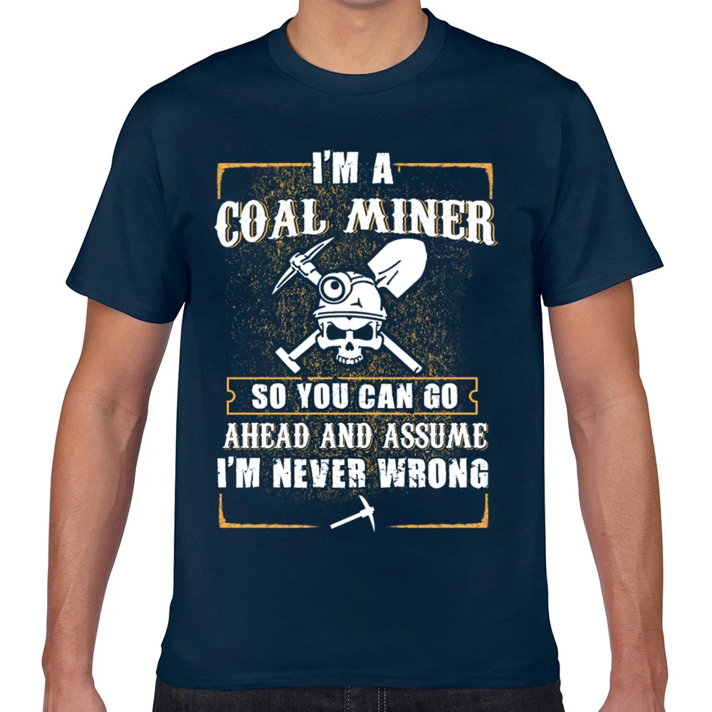Tops T Shirt Men coal miner coal miners coal miners wife coal mi Hip ...