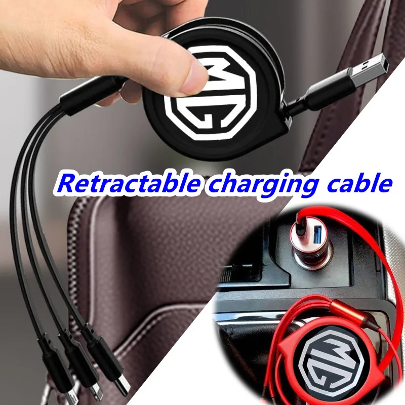 Car-Phone-Charger-with-Data-Cable-3-in-1-USB-Fast-Charging-for-MG ...