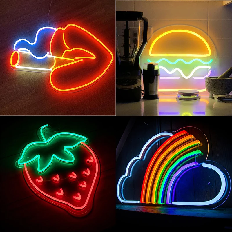 Led-Neon-Night-Sign-Cigarette-Mouth-Rainbow-Neon-Light-Signs-Wall-USB ...