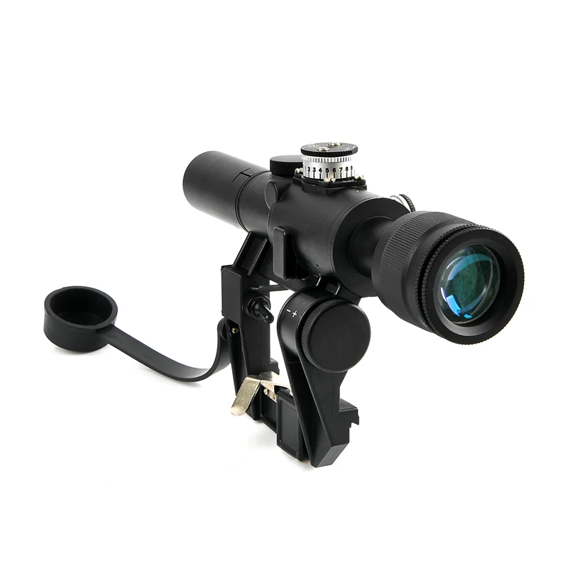 4X24 SVD PSO-1 Type Riflescope with Red Illuminated Glass Etched ...