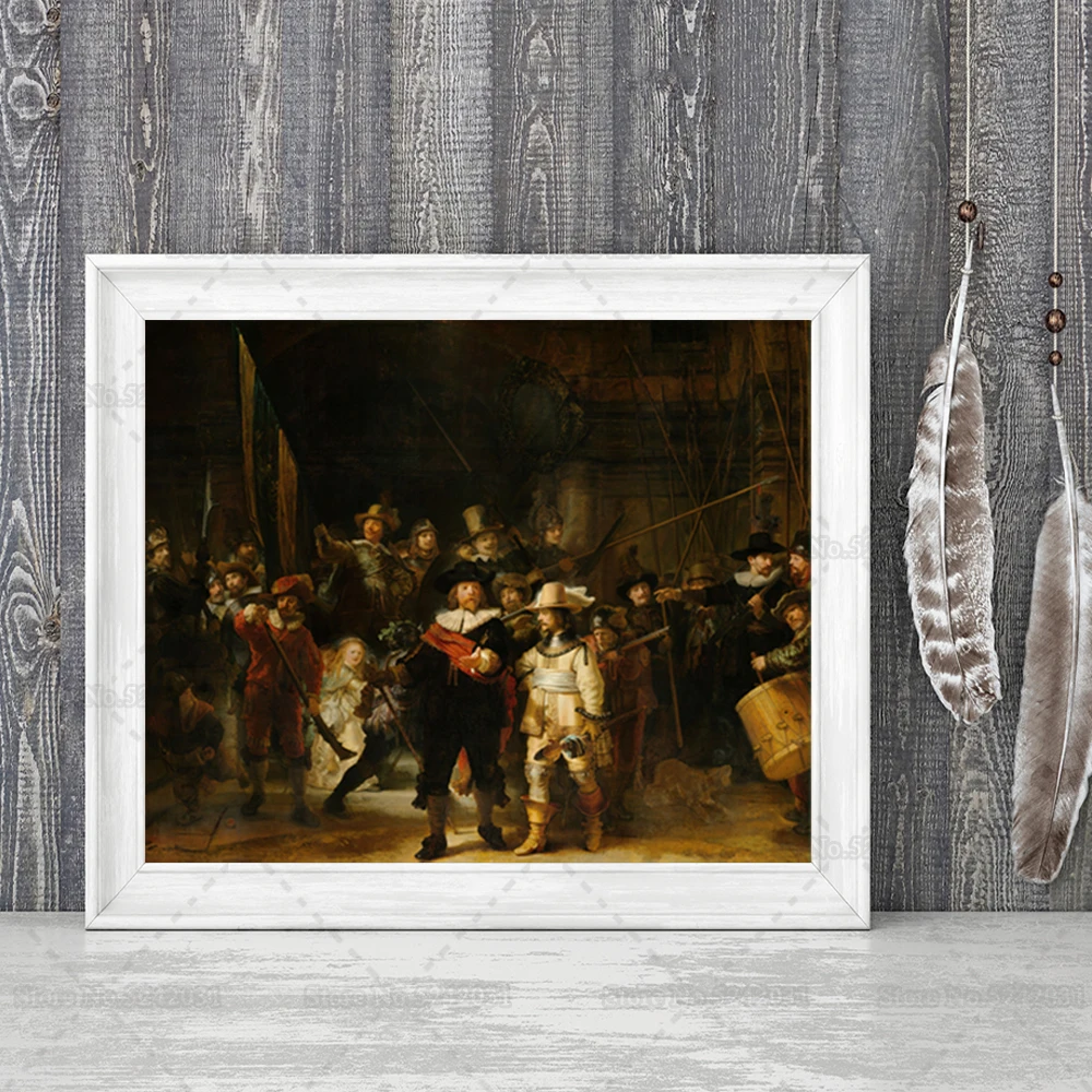 The Night Watch by Rembrandt Oil Painting Printed On Canvas ...