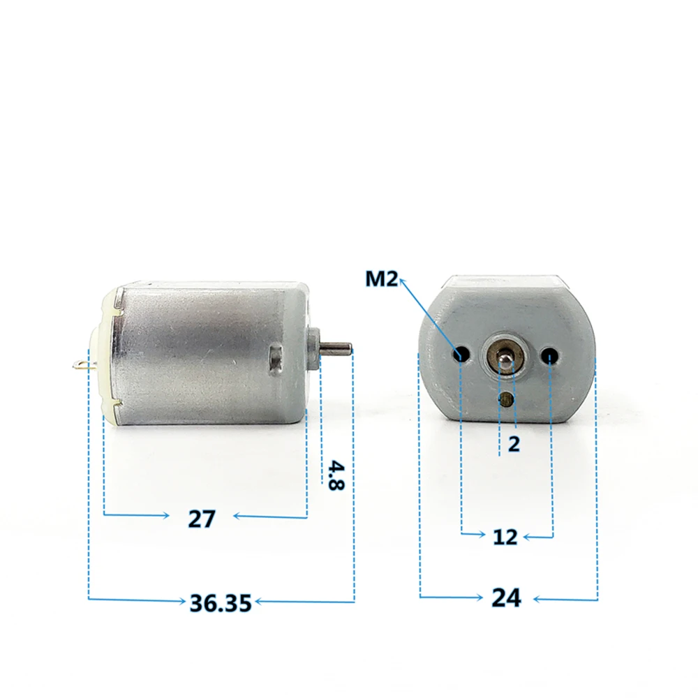 Mabuchi 260 Elektromos Motor Dc3.7V Mini 24 Mm*16 Mm-Es Nemes Fém Kefe ...
