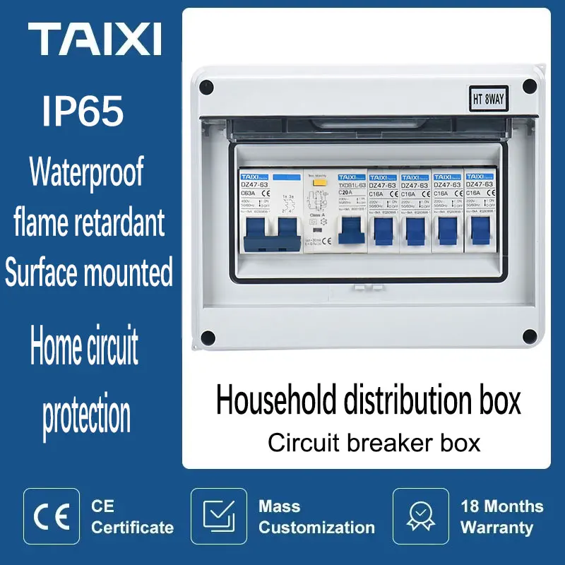 Waterproof-Electrical-Distribution-Box-With-Circuit-Breaker-MCB ...