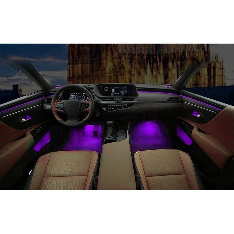 LED-For-Lexus-ES-2018-2021-interior-illuminated-Ambient-Light-Rotating ...