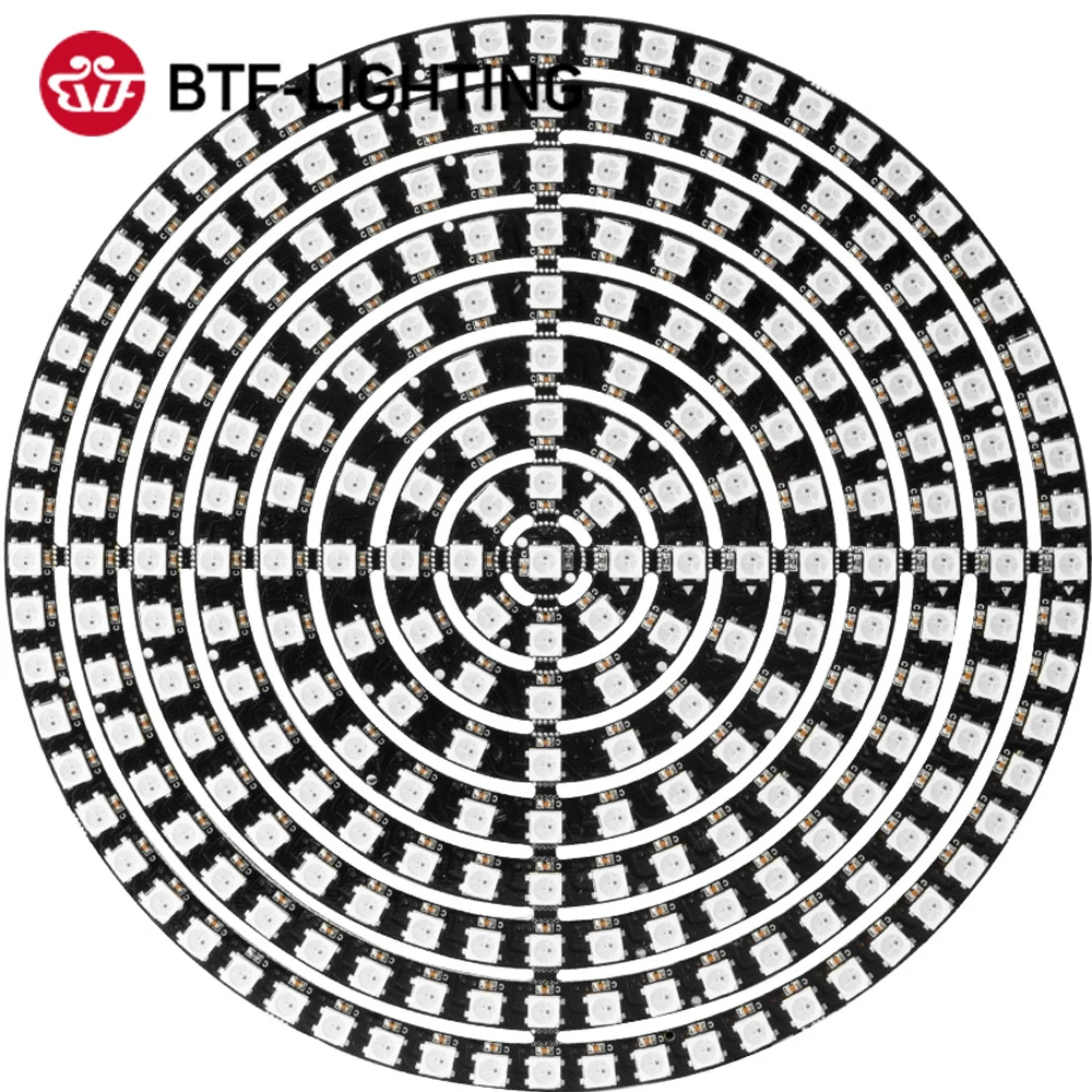 Ws2812b Diy Rgb Led Ring 37 To 241 Pixels Ws2812 Round Modules Sk6812 ...