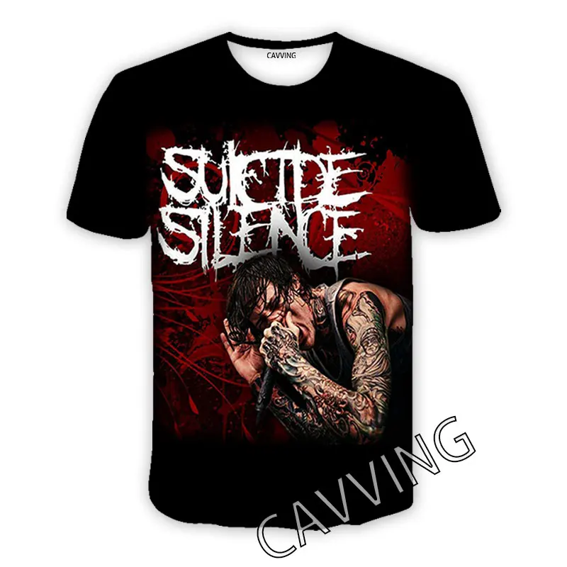 Cavving 3d Printed Suicide Silence Casual T Shirts Hip Hop Tee Shirts