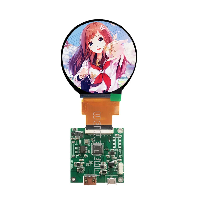 2.1 Inch Round LCD Screen 480*480 Circular Tft Display RGB SPI ...