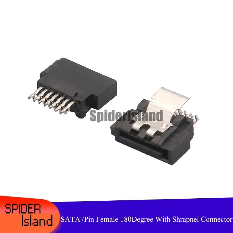 Conector hembra SATA de 7 pines con interfaz de resorte, fuente de ...