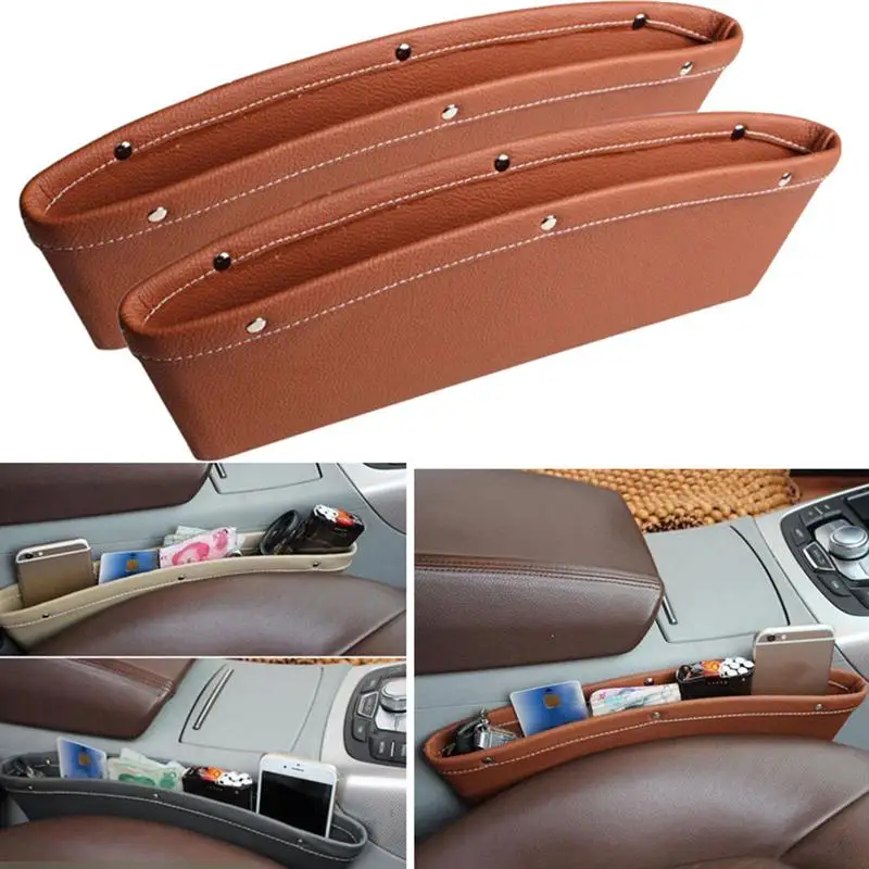 1pc Car Seat Gap Filler Organizer Drop Catcher Pocket Between Seat And ...