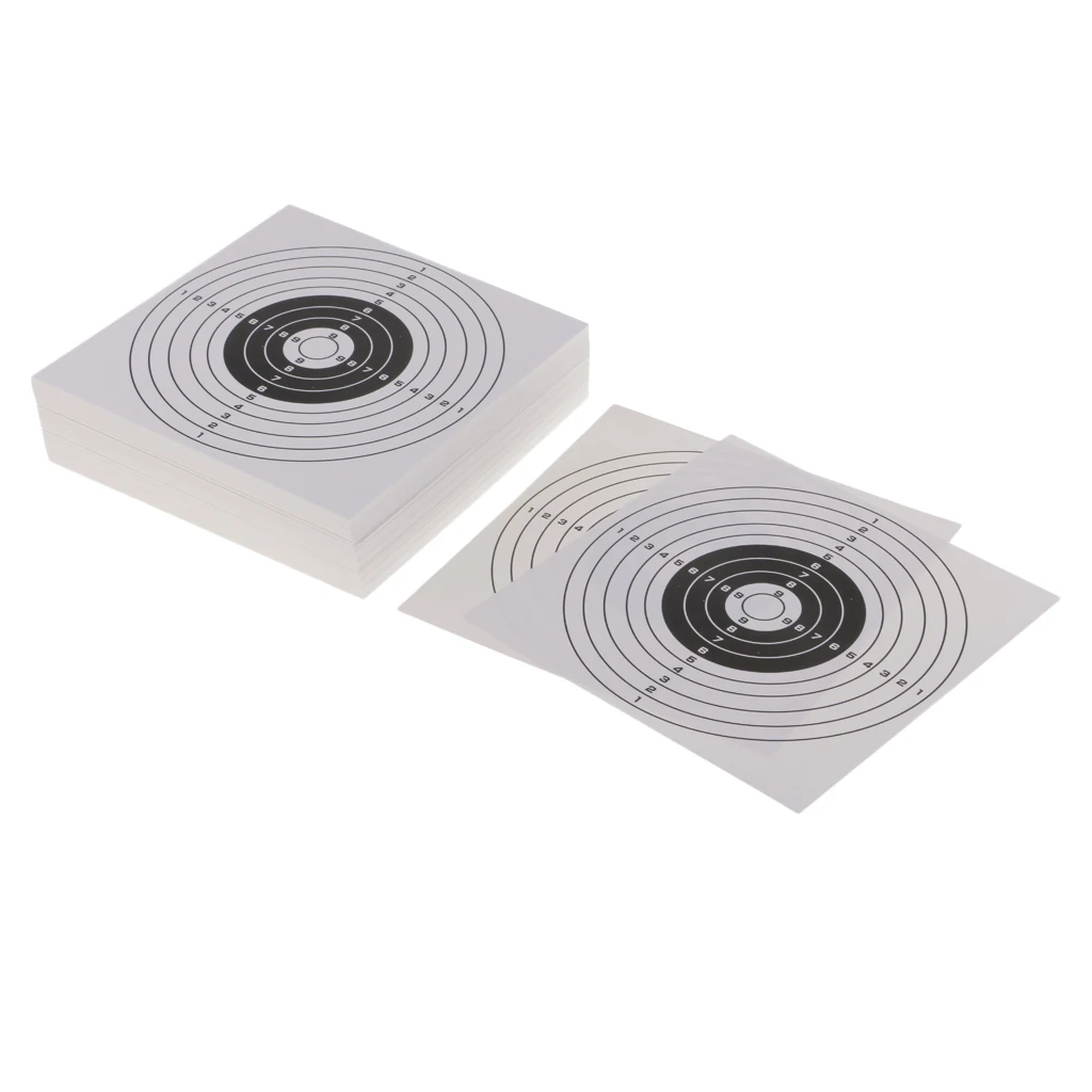 100Pcs Archery Paper Target - Shooting Target Paper Cardboard Compound ...