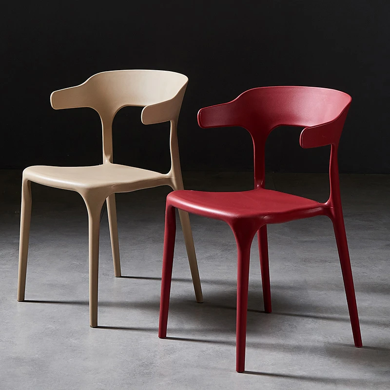 Nordic-Modern-Armchair-Plastic-Dining-Chair-Designer-Household-Concise ...
