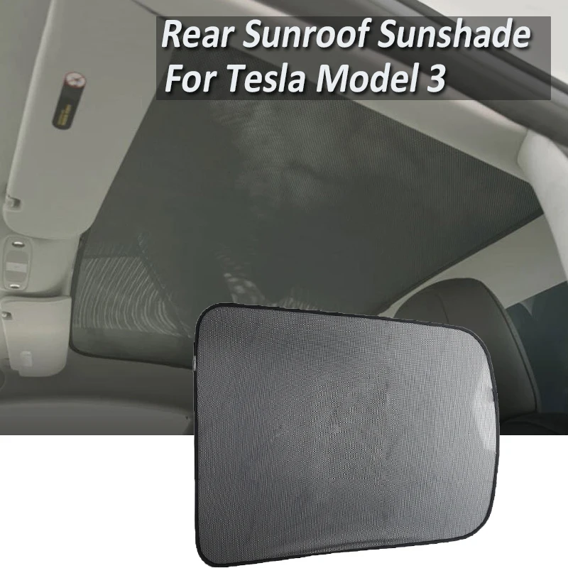 Foldable Rear Glass Sunroof Sunshade Anti-uv Car Skylight Blind Shading ...
