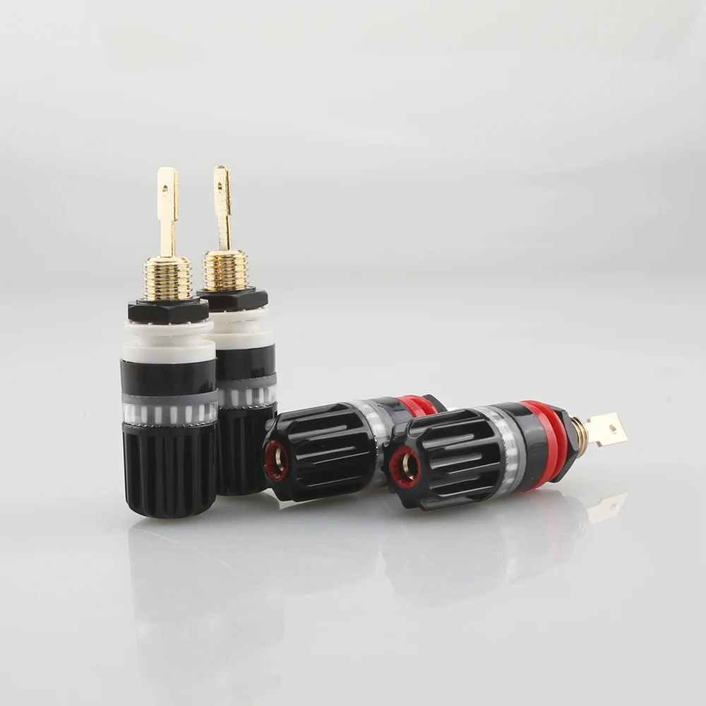 HI-End-Brass-Speaker-Binding-Post-Audiophile-Amplifier-Speaker-Terminal ...
