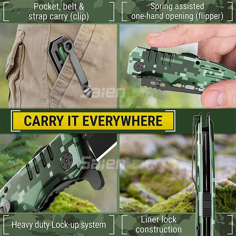 Spring Loaded Army Knives