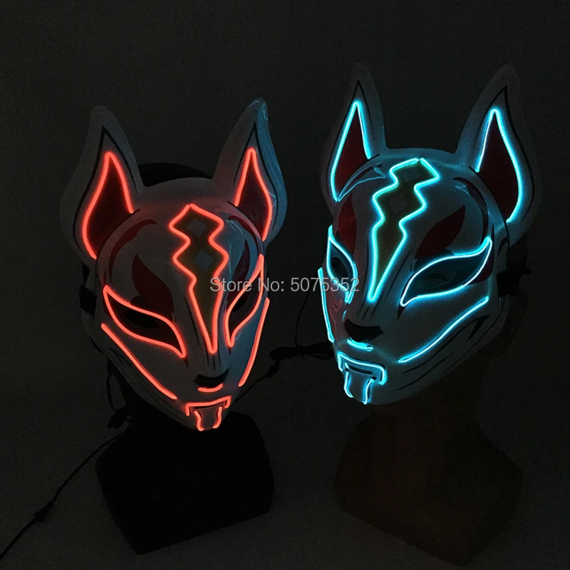 Hot Fashion Led Mask Rave Japanese Mask Led Dj Mask Costume Dj Music ...