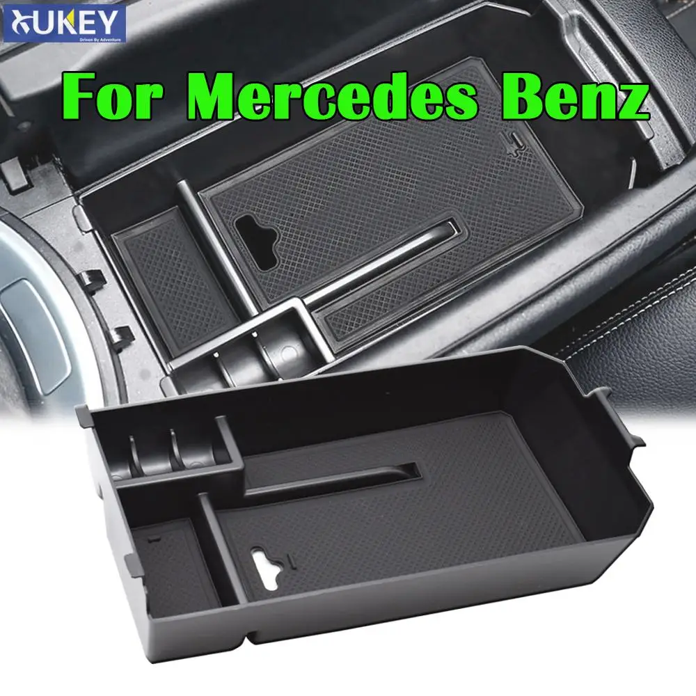 Car Armrest Storage Box For Mercedes Benz C GLC Class W205 C180 C200 ...