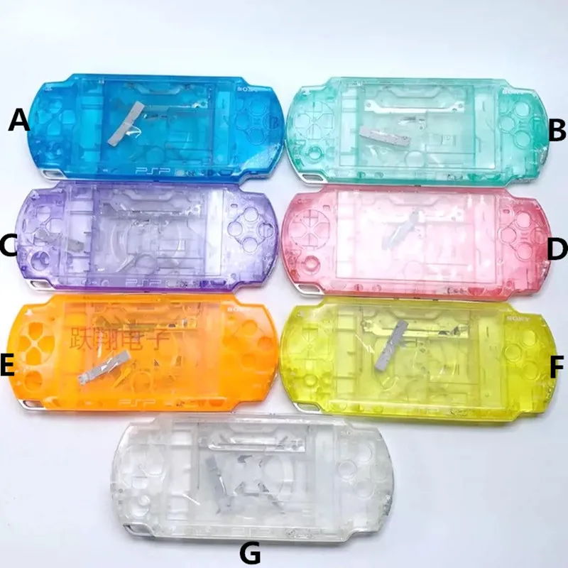 Clear-Blue-Green-Case-For-PSP-2000-PSP2000-Game-Console-Replacement ...