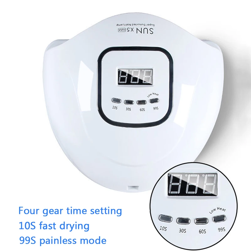 Lampe LED UV pour sèche ongles SUN X5plus-72W Rose avec écran LCD et ...