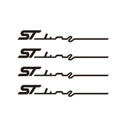 Enhance Your Ford with Ford ST Line Car Door Handle Stickers - 4pcs Set