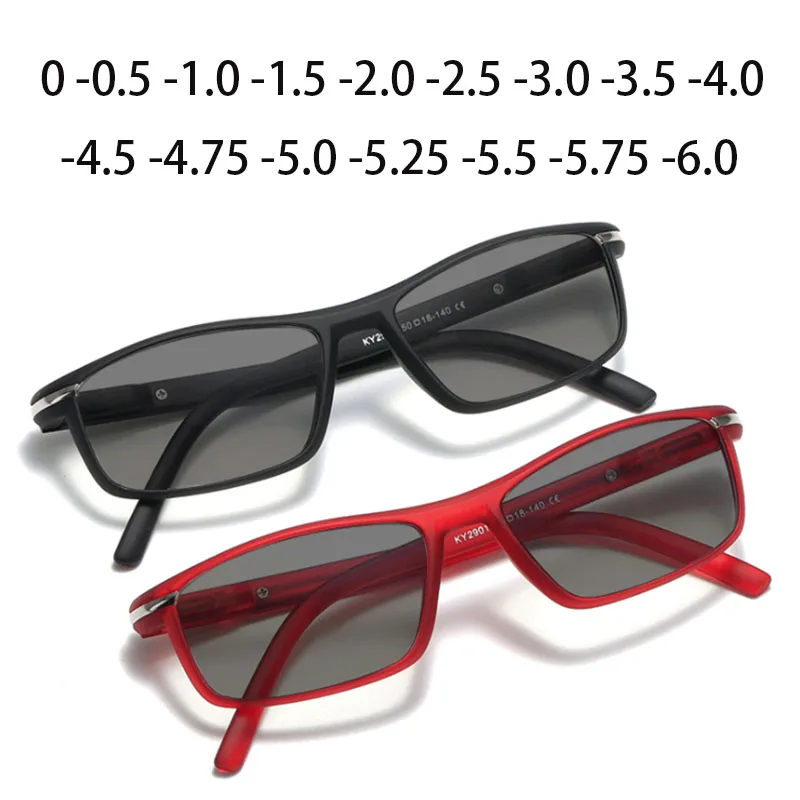 Sun-Photochromic-Myopia-Eyeglasses-Men-Finished-Square-Chameleon-Lens ...