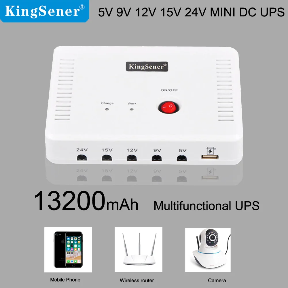 SK616 Mini Portable UPS with 5V/9V/12V/15V/24V DC Interface & USB Port ...