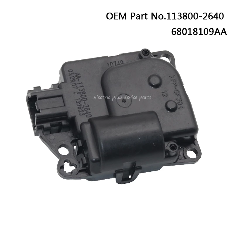 OE# 113800-2640 68018109AA HVAC Heater Air Blend Door Actuator Wrangler ...