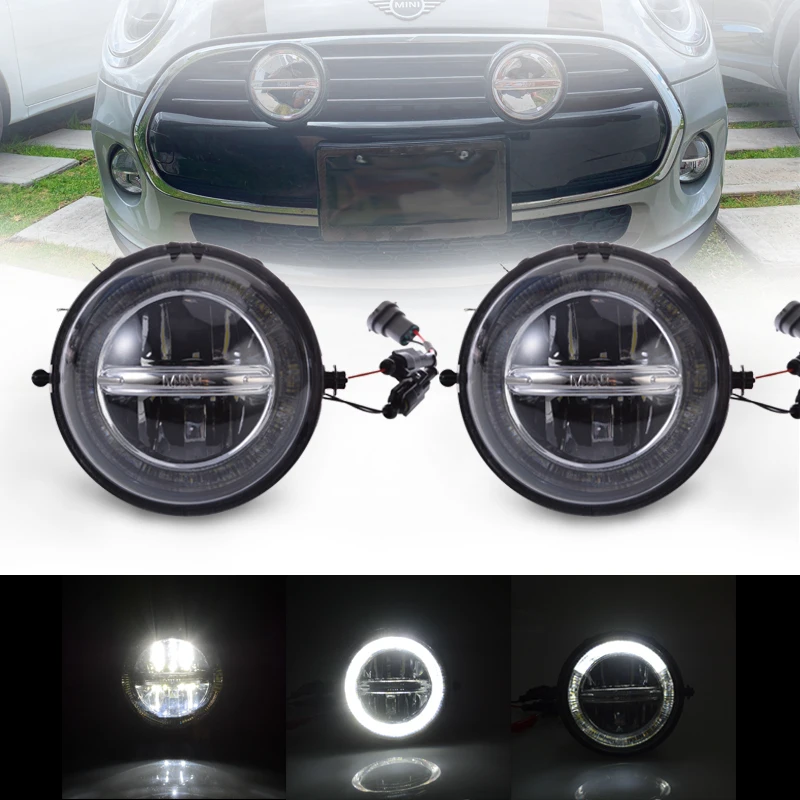 1 Set for Mini Cooper DRL LED Daytime Running Lights Refit Car Fog Lamp ...