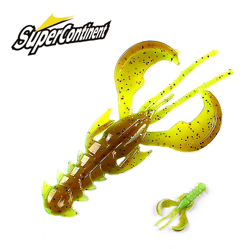 Supercontinent Crazy Lures 65mm/10pcs 40mm/20pcs Soft Lure Fishing ...