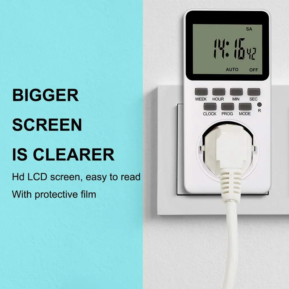 Intelligent Digital Display Socket Timing Switch Household Timing ...