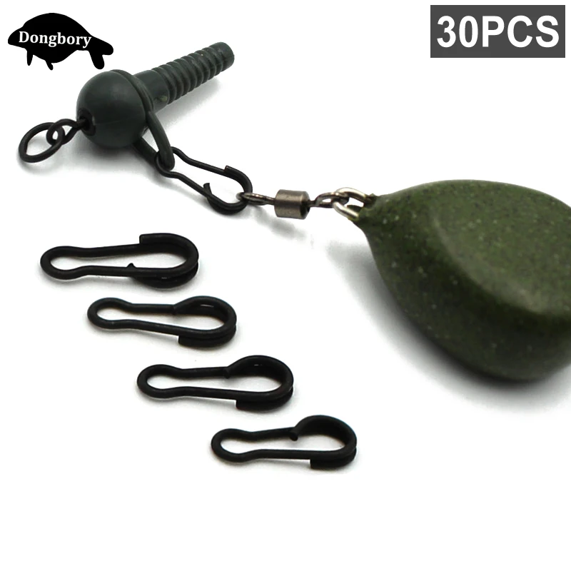 30Pcs Carp Fishing Accessories Quick Change Clip Fishing Line Swivel ...