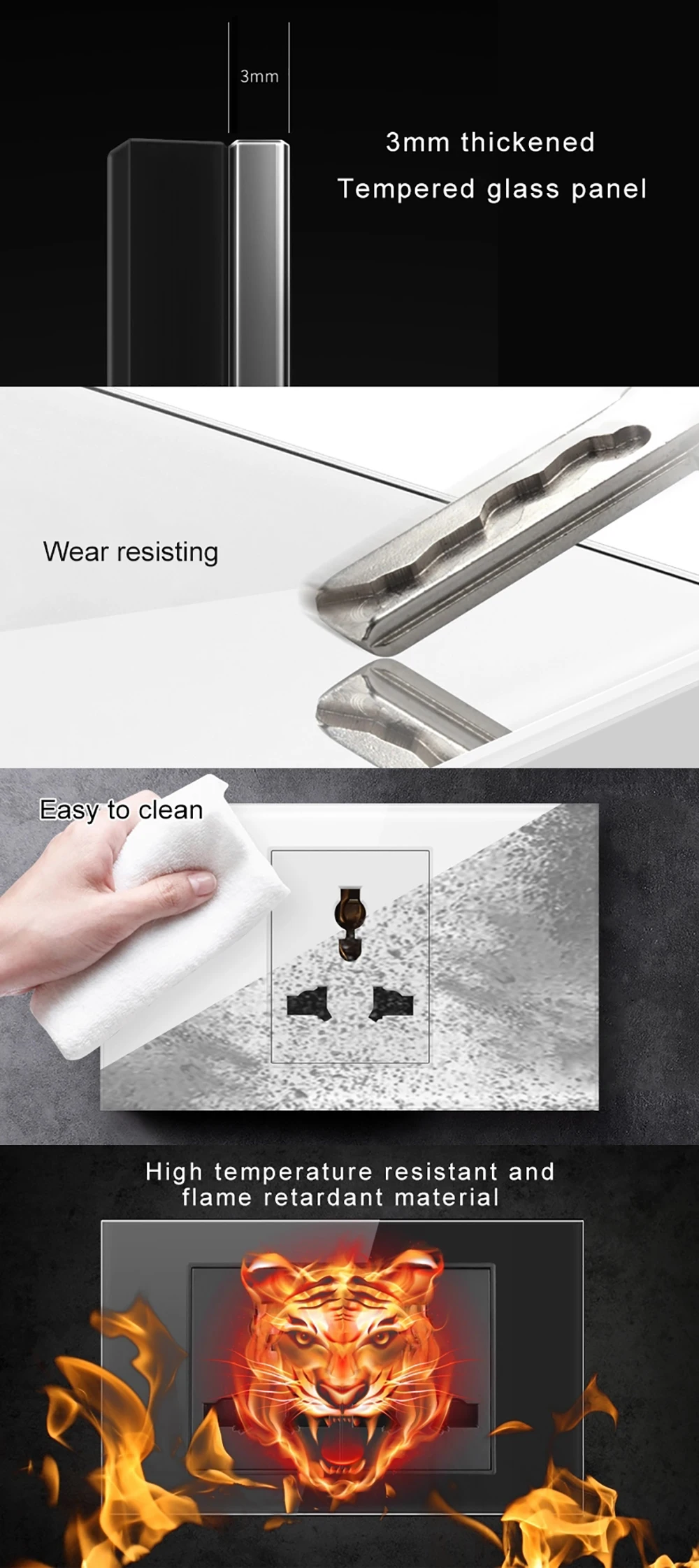 Shawader США Настенная USB-розетка типа C Выключатель света ...