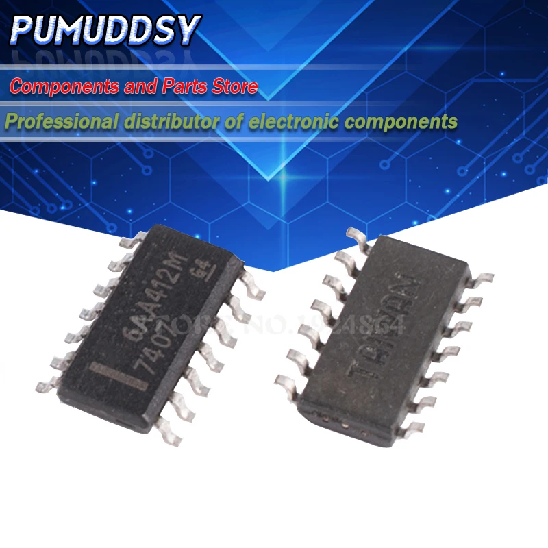 10PCS SN7407DR SOP14 7407 IC BUFF/DVR HEX NON INV 14SOIC SN7407D SN7407 ...