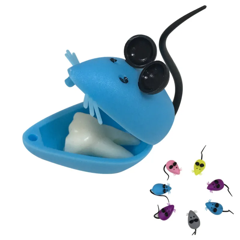 Lovely Mouse Shape Mini Milk Teeth Storage Box Lovely Tooth Fairy Box ...