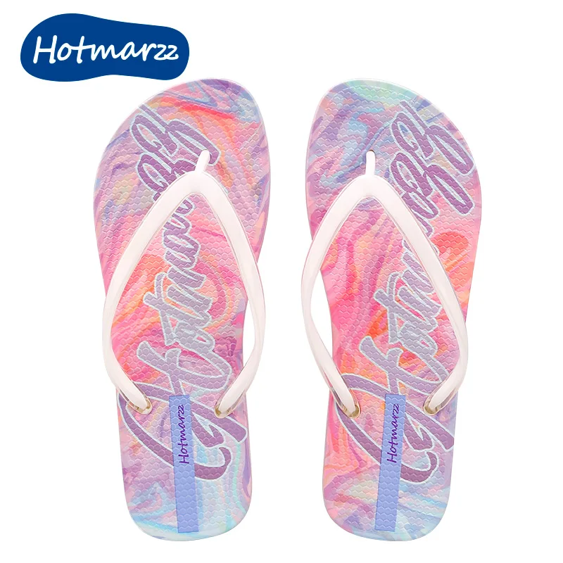 Hotmarzz Women Slipper Gradient Scenery 3d Pattern Non-slip Flip Flops ...