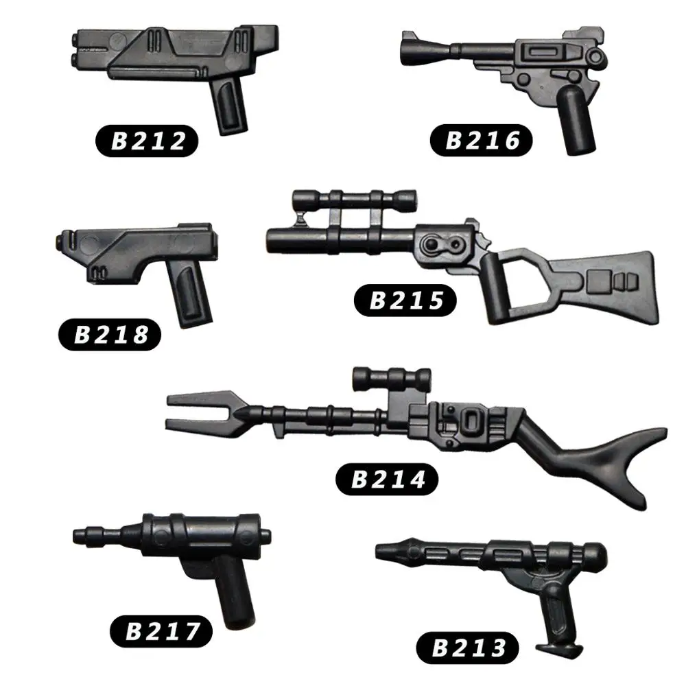 Space-Wars-the-mandaloria-weapons-sword-gun-Pistol-Soldier-for-4cm-mini ...