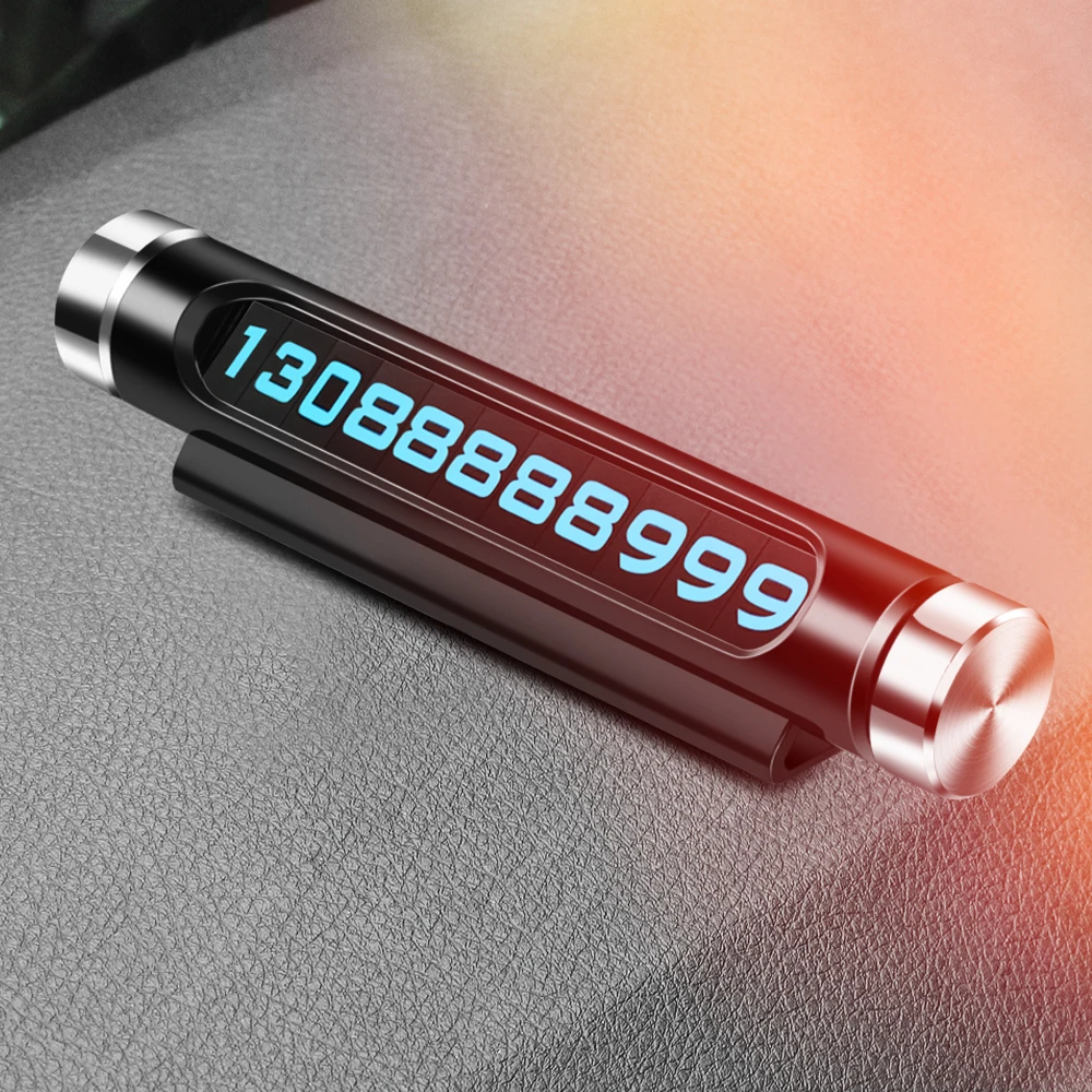 Car Temporary Parking Card Rotate Phone Number Plate For Lexus Nx Gs Rx ...