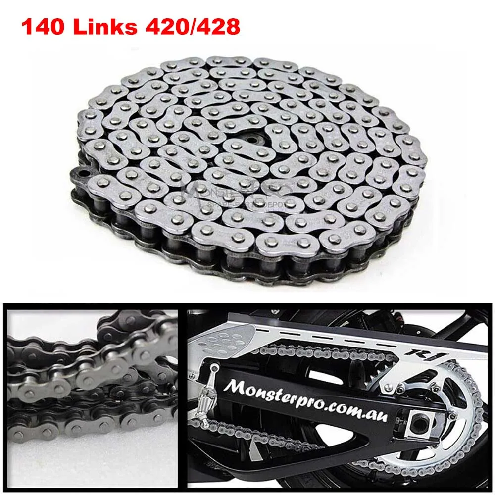 420 428 Chains 140L Links Drive Chain Link for Dirt Pit Bike Motorcycle ...