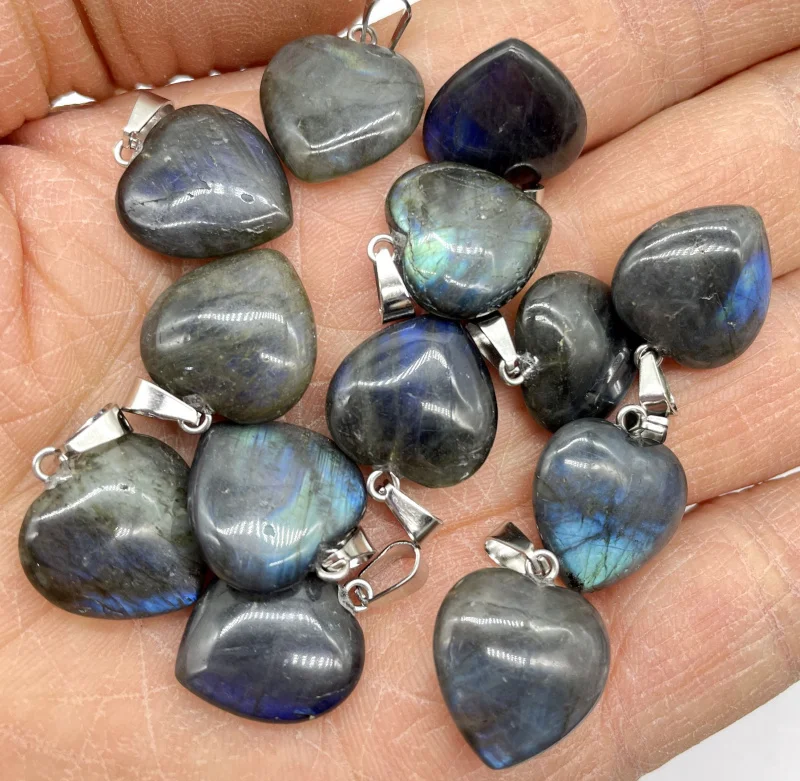 20MM-Natural-Stone-Quartz-Crystal-Labradorite-Tiger-Eye-Opal-Heart ...