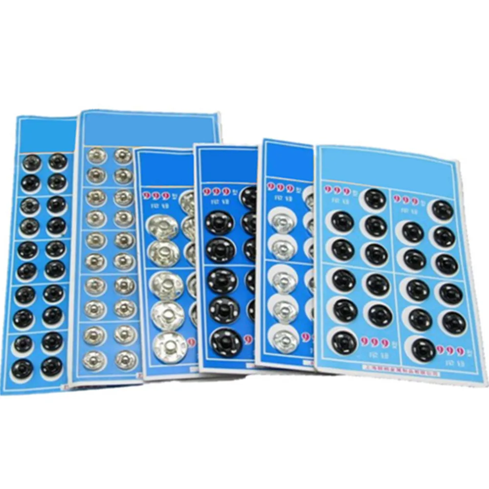 Metal-Snap-Buttons-Black-Silver-Fasteners-Press-Button-8-10-12-14-16mm ...