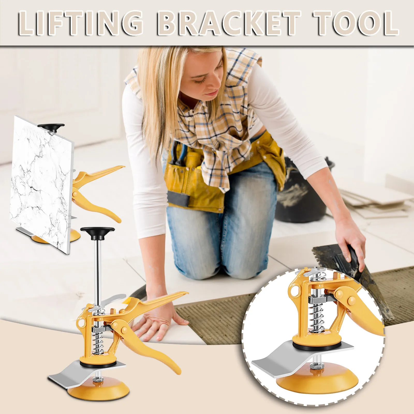 Tile Height Adjustment Top Height Device Manual Lifting Positioning ...