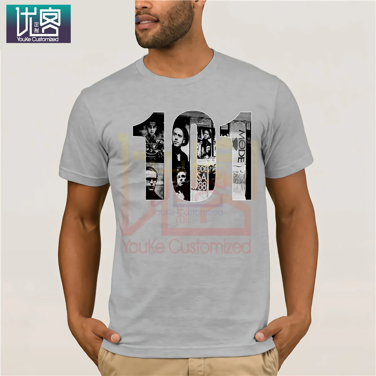 Depeche Camiseta con cuello redondo 101 de algodón, ropa Popular ...