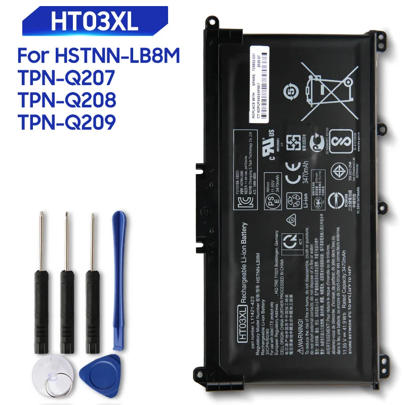 Batería de repuesto Original HT03XL para HP 15 14 L11421 2C2 L11421 421 ...