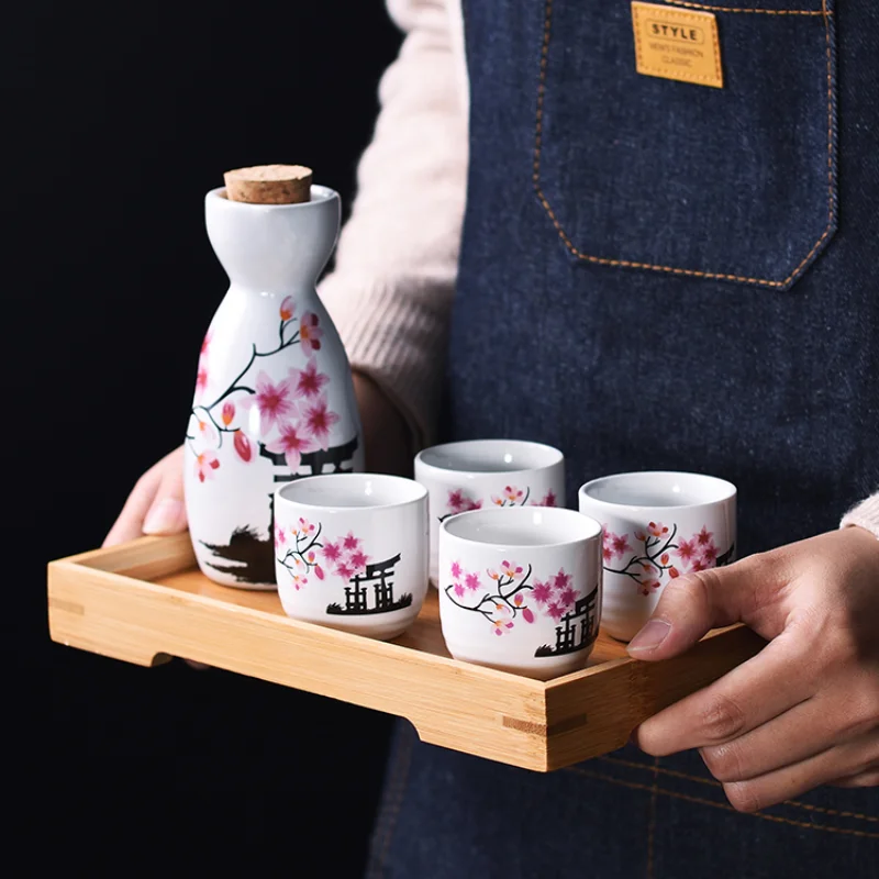 Japanese Sake Sake Sake Cup Set | Ceramic Wine Bottle Cups Sets ...