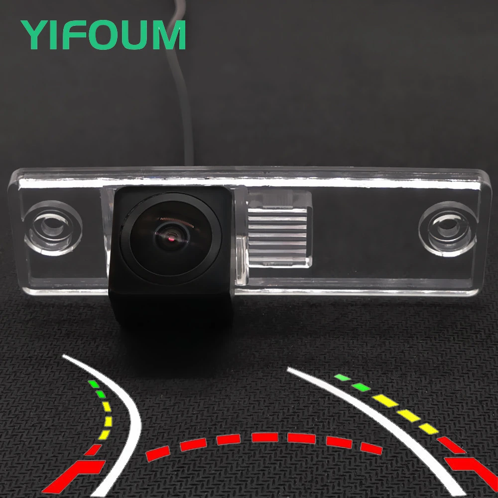 Fisheye HD Dynamic Trajectory Wireless Car Rear View Camera For Toyota ...