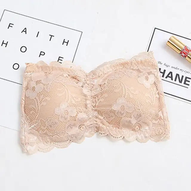 1Pc Sexy Women's Lace Floral Bralet Bra Bustier Back Closure Bandeau ...
