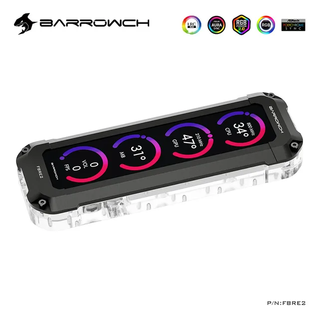 BARROWCH Computer Split Water Cooling Build ARGB Reservoir With 8.8 ...