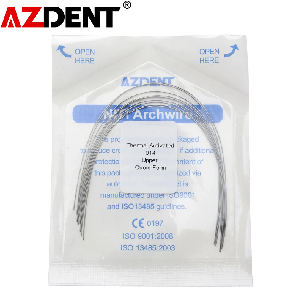 AZDENT 10Pcs/Pack Dental Niti Thermal Activated Round Arch Wire Oval ...