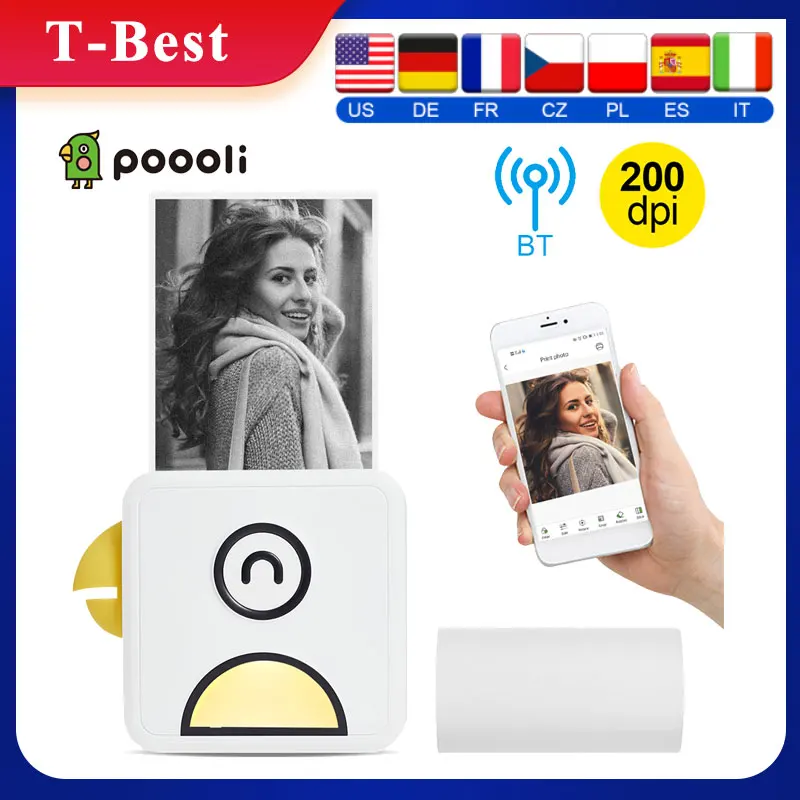 Poooli L1 Pocket Thermal Photo Printer 200dpi Portable BT Wireless poooli-l1-pocket-thermal-photo-printer-200dpi-portable-bt-wireless