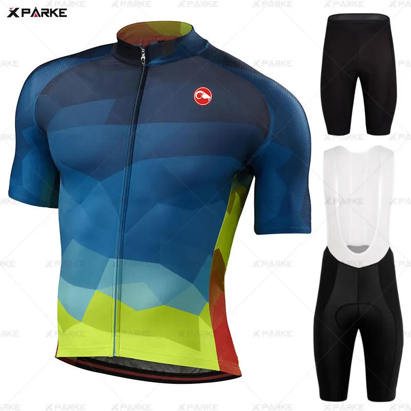 Road Bike Jersey Set Men's Cycling Clothing Summer MTB Team Clothes ...