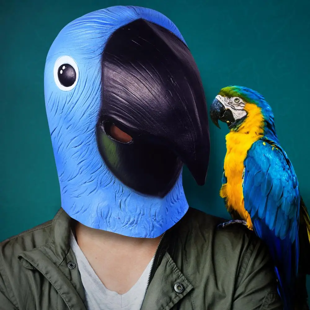 Halloween White Pigeon Full Head Cosplay Animal Mask - AllCosplay.com